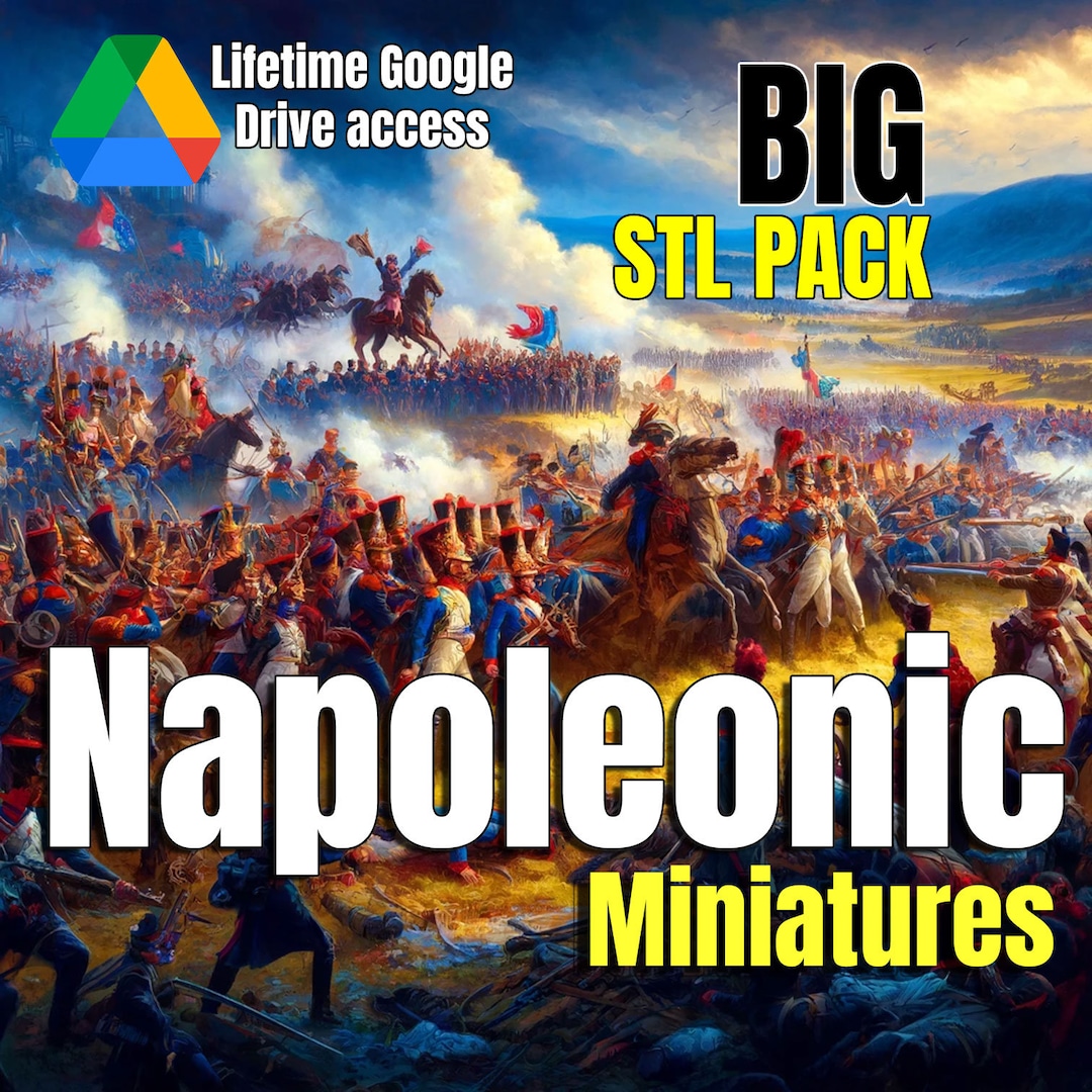 Napoleonic Stl Pack, Miniature Stl Pack, Napoleonic Infantry, Cavalry ...