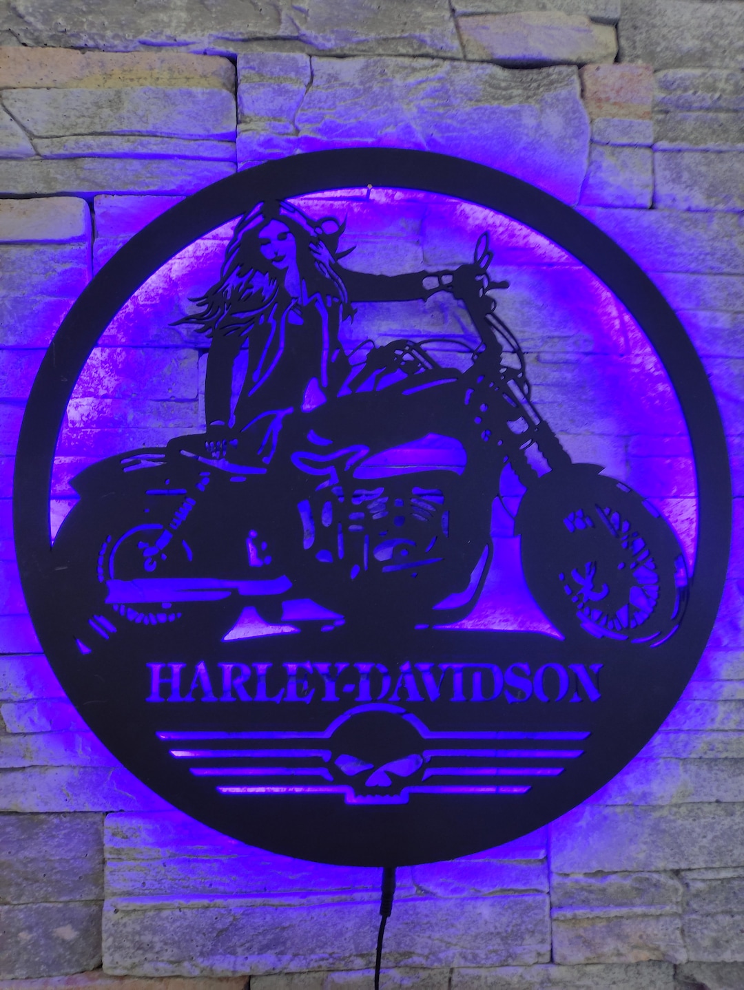 Harley Davidson Logo Sign, Perfect for Man Caves and Garages ...