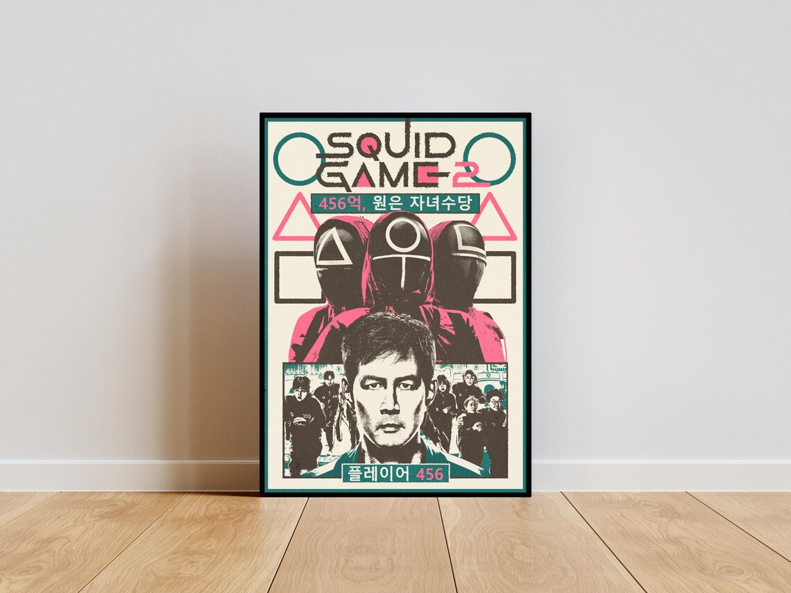 Squid Game 2 Digital Poster Squid Game 2 Digital Poster Korean-squid ...