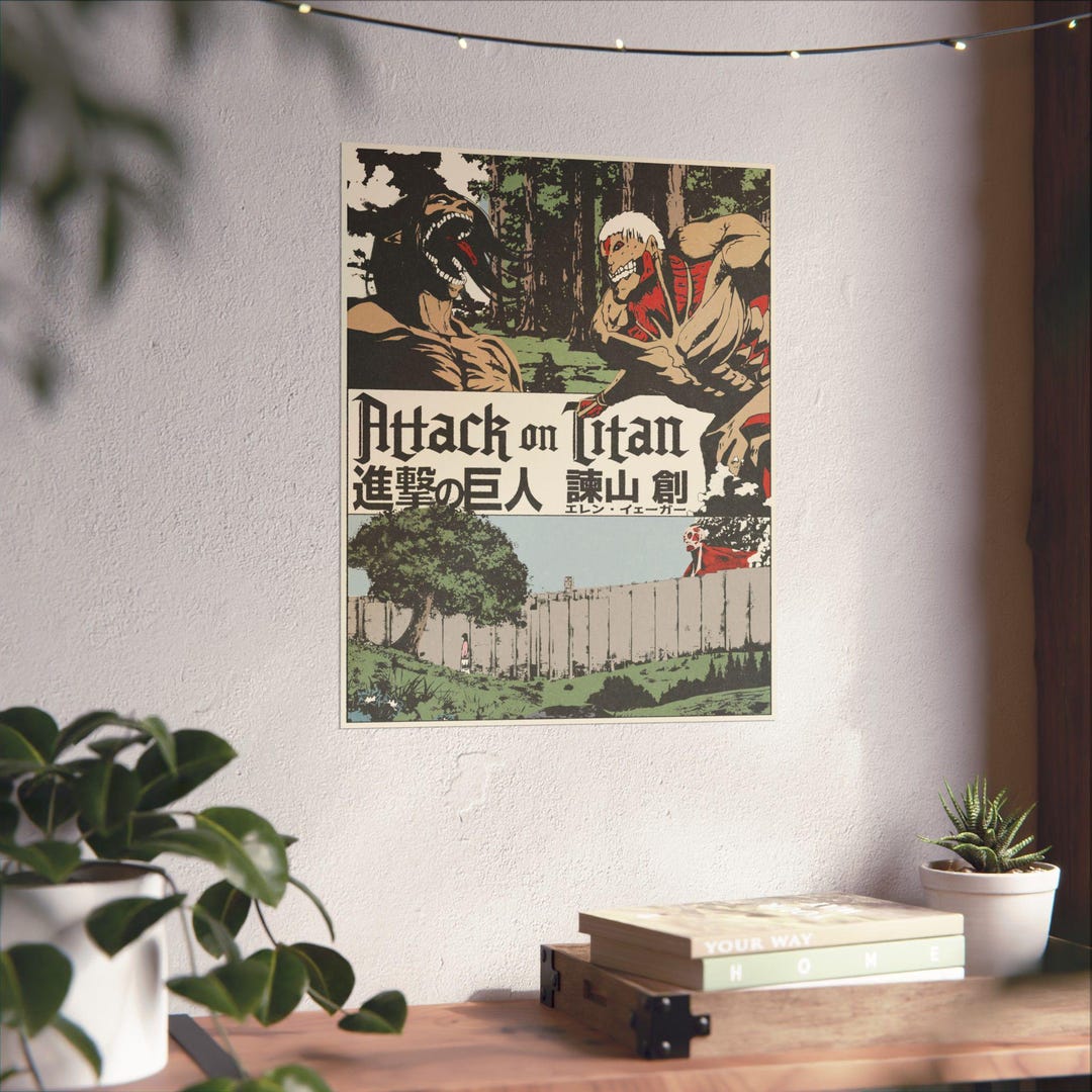 Attack on Titan Season 1 Digital Poster, Shingeki No Kyojin Poster, AOT ...