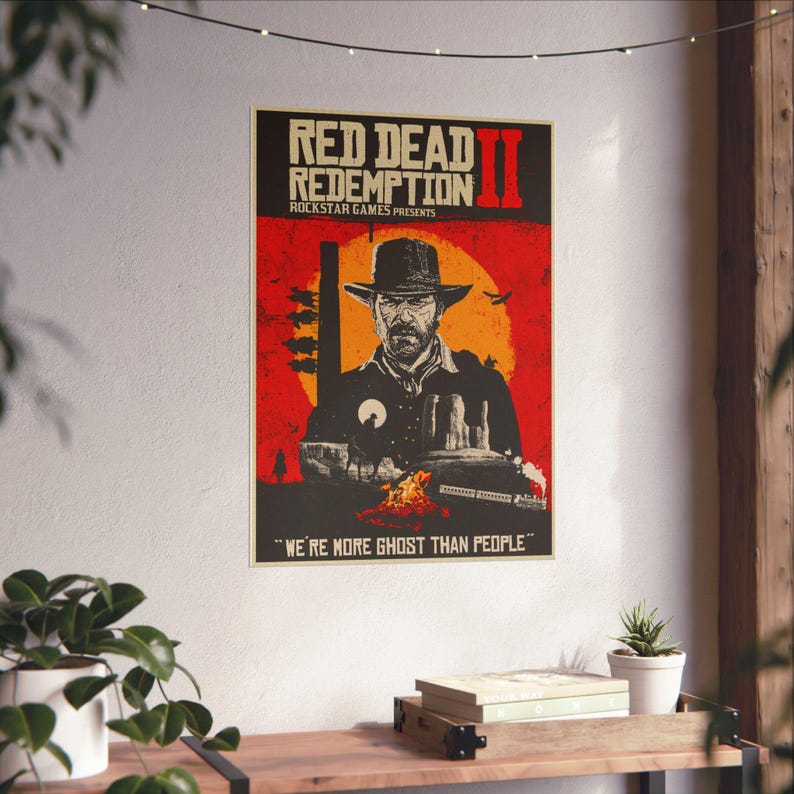 Red Dead Redemption 2 poster, RDR2 poster, Read Dead Redemption II ...