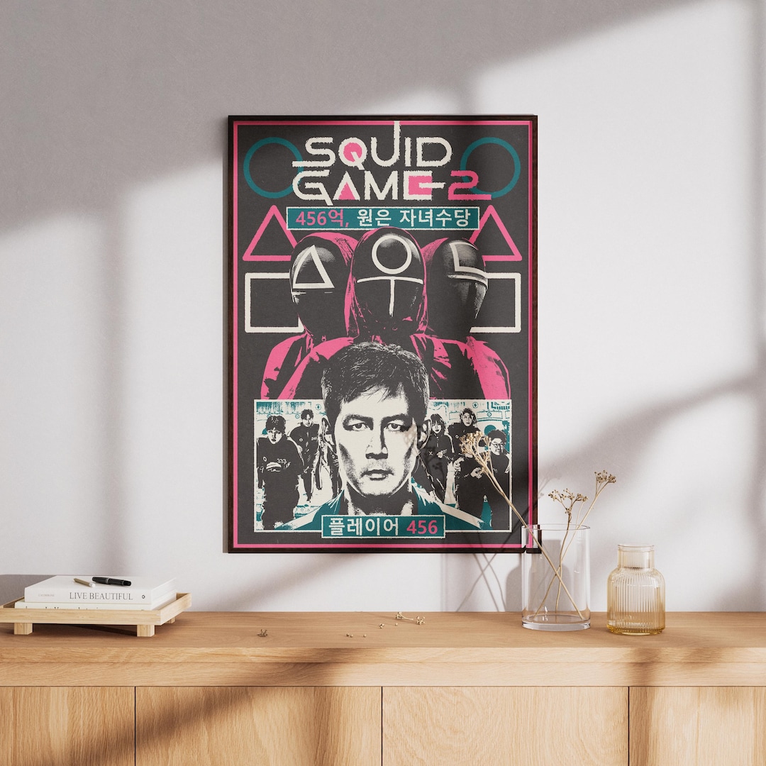 Squid Game 2 Poster Squid Game Wallart Squid Game Korean-squid Game ...