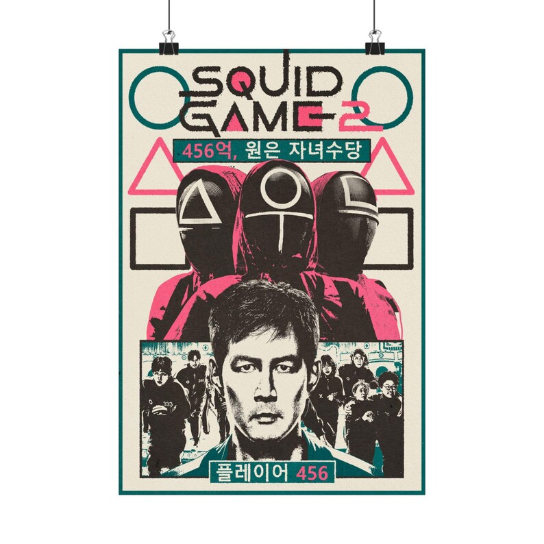 Squid Game 2 Digital Poster Squid Game 2 Digital Poster Korean-squid ...