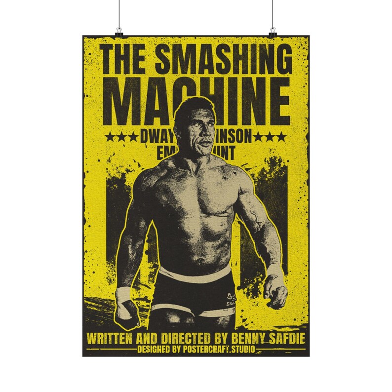 The Smashing Machine Poster- Dwayne Johnson Poster- Dawyne Johnson ...