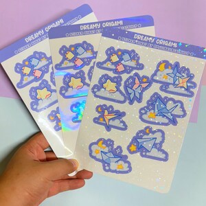 Dreamy Origami 5x7 Vinyl Sticker Sheet - Etsy