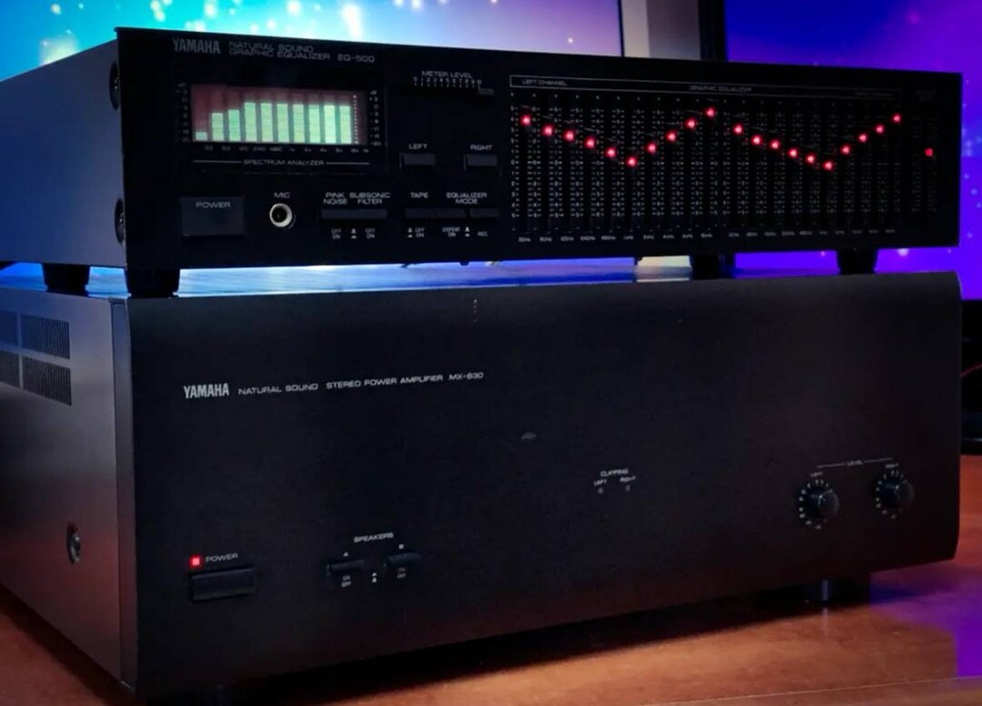 Yamaha MX-630 Rare Vintage Stereo Amplifier EQ-500 Equalizer Package ...