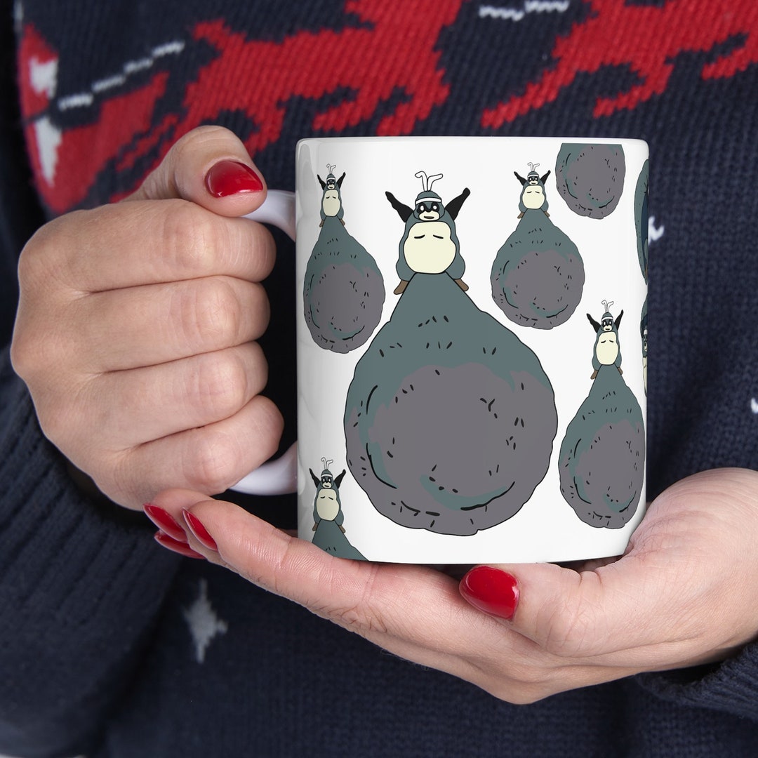 Pom Poko Anime Flying Down Tanuki Raccoon Dog Coffee Mug / Gift for ...