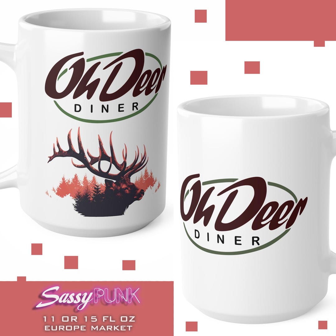 Oh Deer Diner Alan Wake Coffee Mug Crime Thriller Alan Wake Video Game ...