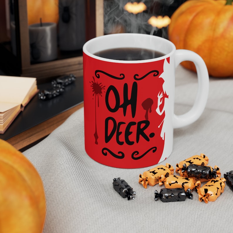 OH DEER Alastor's Coffee Mug || Hazbin Hotel Mug Inspired Alastor Cup ...