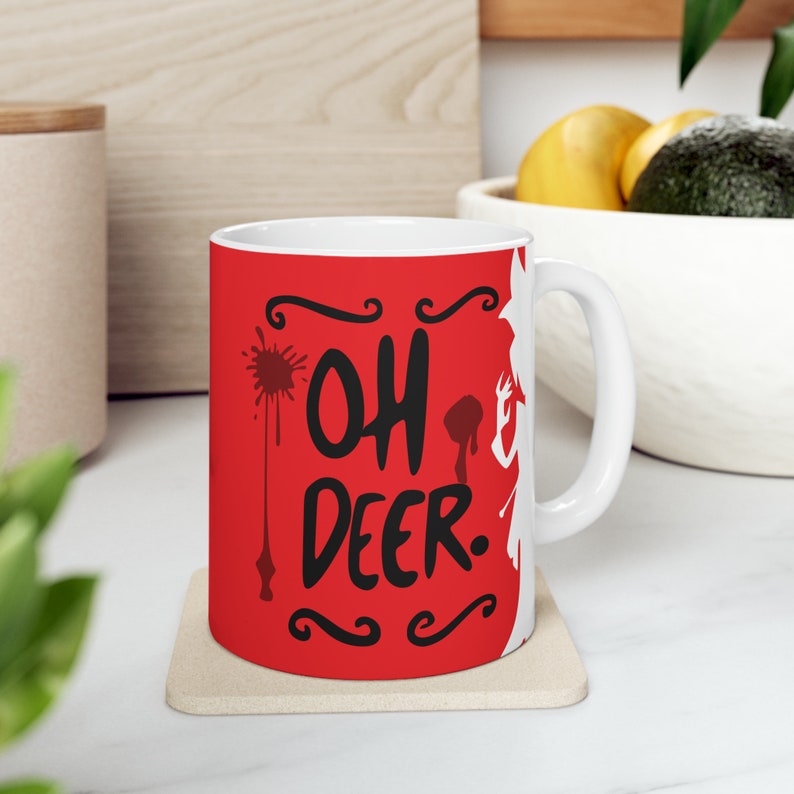 OH DEER Alastor's Coffee Mug || Hazbin Hotel Mug Inspired Alastor Cup ...