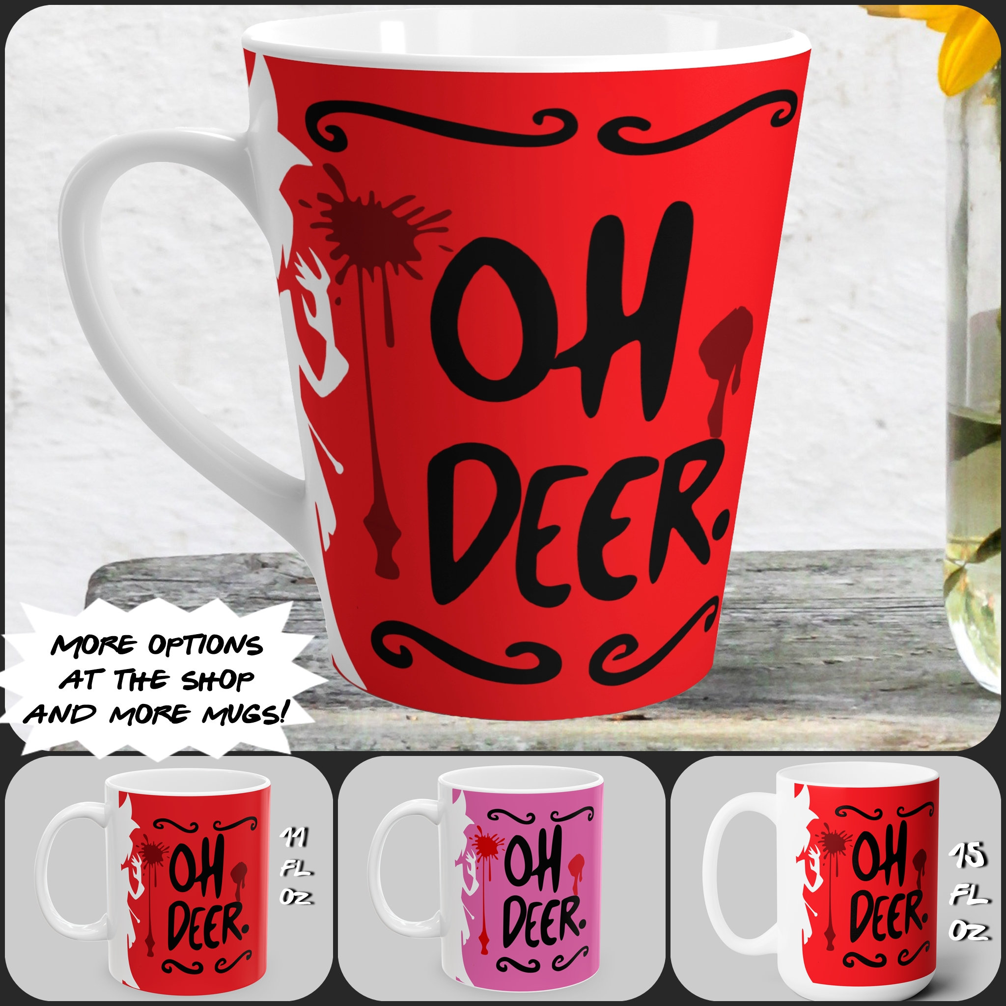 OH DEER Alastor's Coffee Mug / Hazbin Hotel Fan Inspired Alastor Cup ...