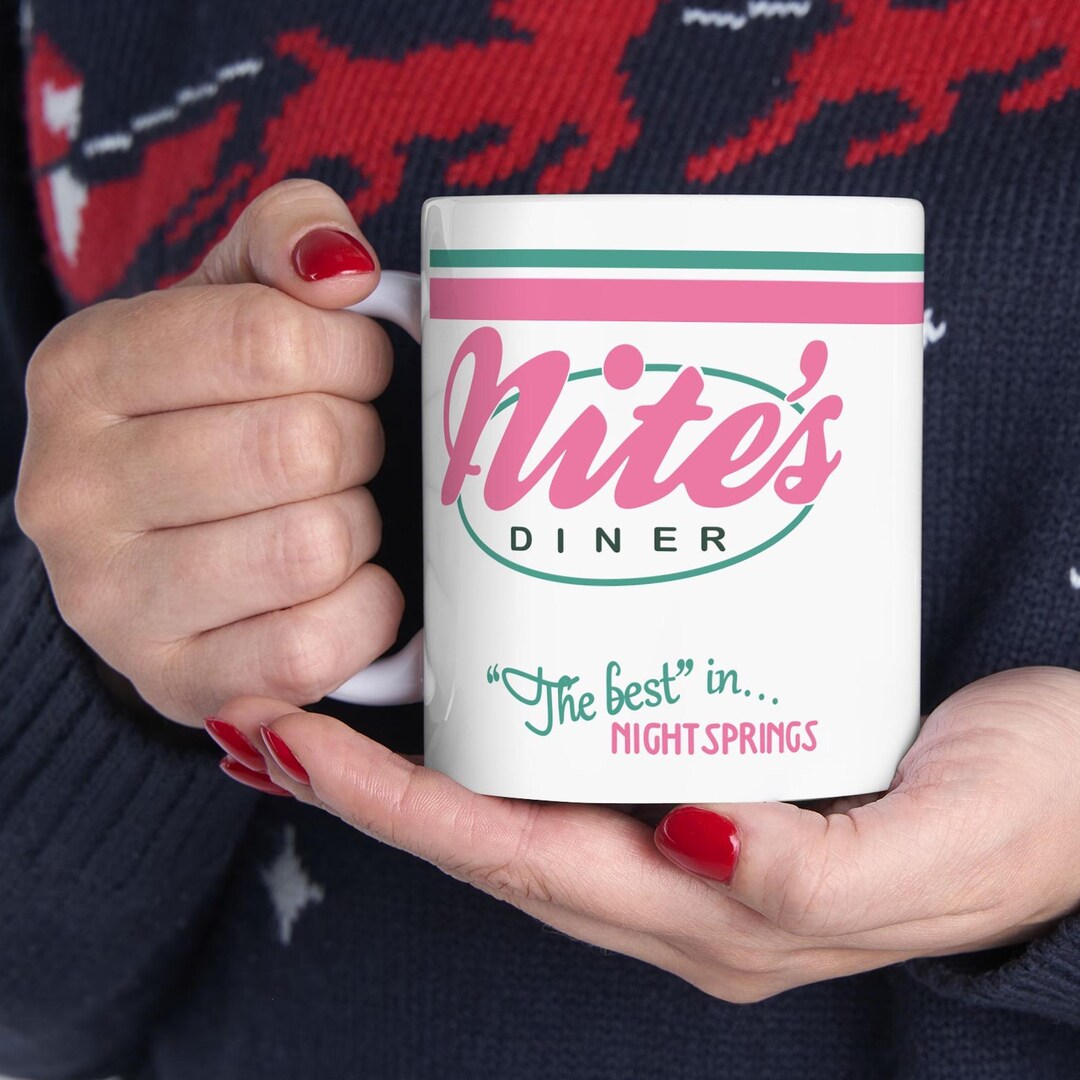 PINK Night Spring Nite's Diner Coffee Mug 11 Oz & 15 Oz / Thriller Alan ...