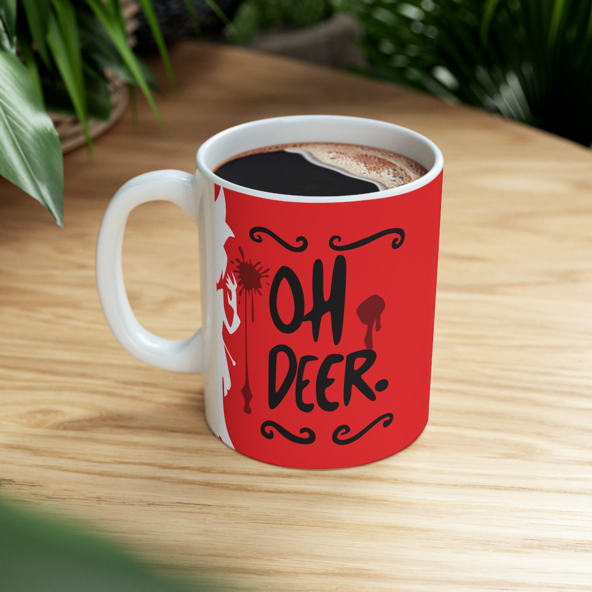 OH DEER Alastor's Coffee Mug || Hazbin Hotel Mug Inspired Alastor Cup ...