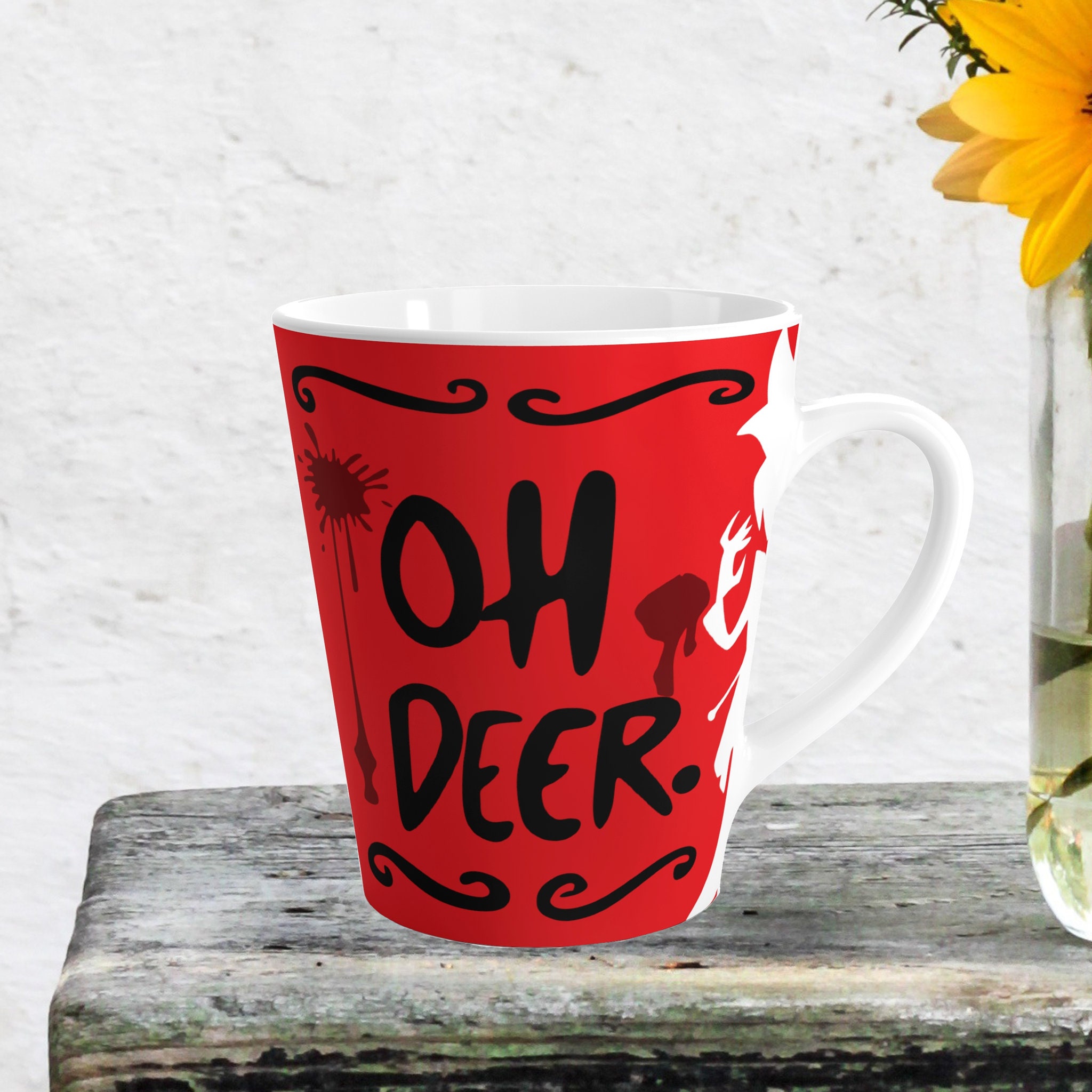 OH DEER Alastor's Coffee Mug / Hazbin Hotel Fan Inspired Alastor Cup Helluva Boss Fan Funny Mug ...