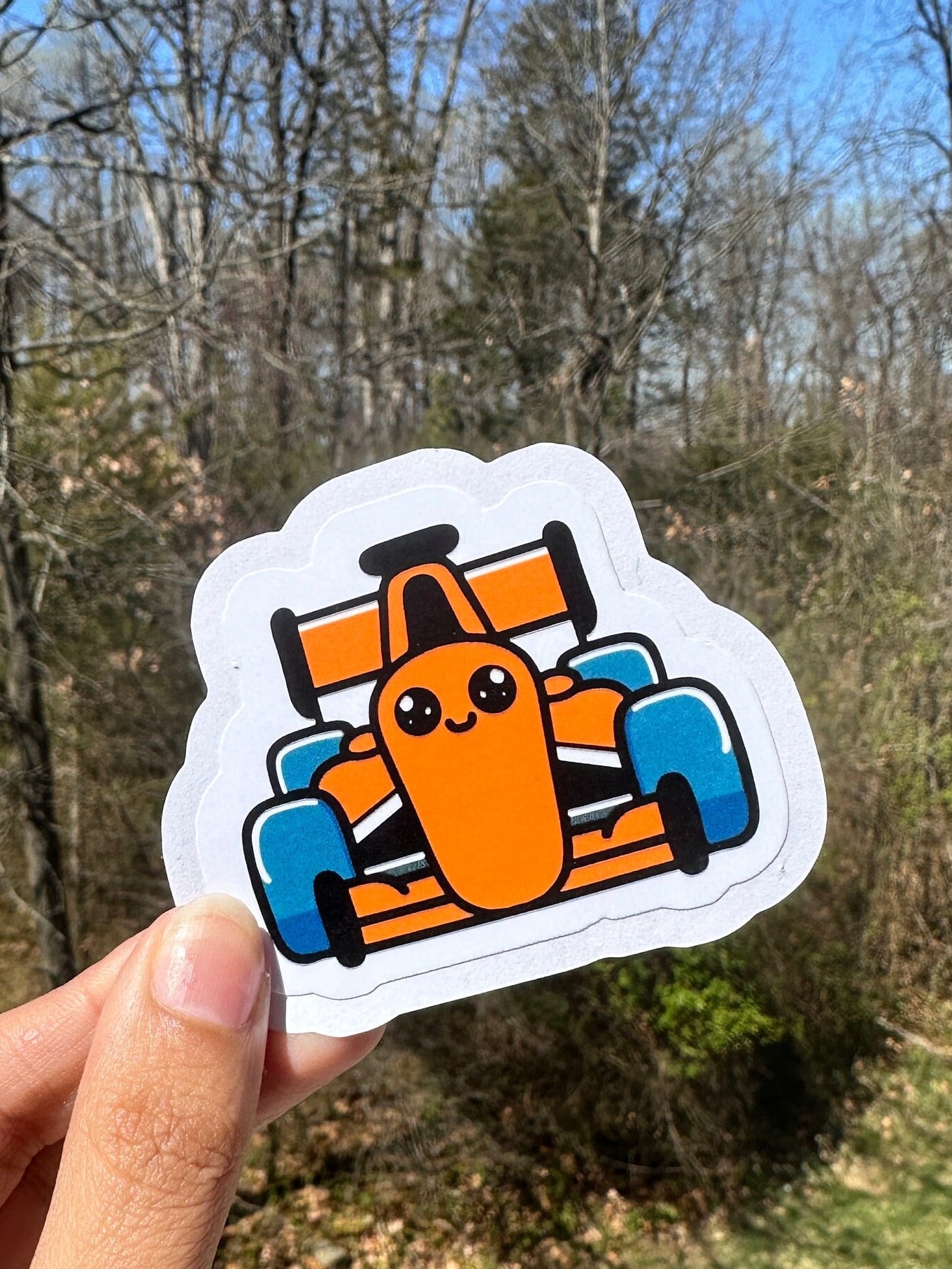 Cute Mclaren F1 Car Waterproof Sticker Formula One Lando Norris Laptop ...