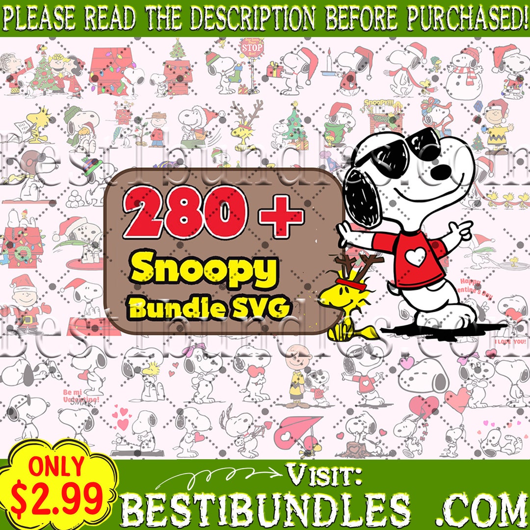 280 Snoopy Svg Bundle, Snoopy Png, Snoopy Birthday Gifts, Snoopy Shirt ...