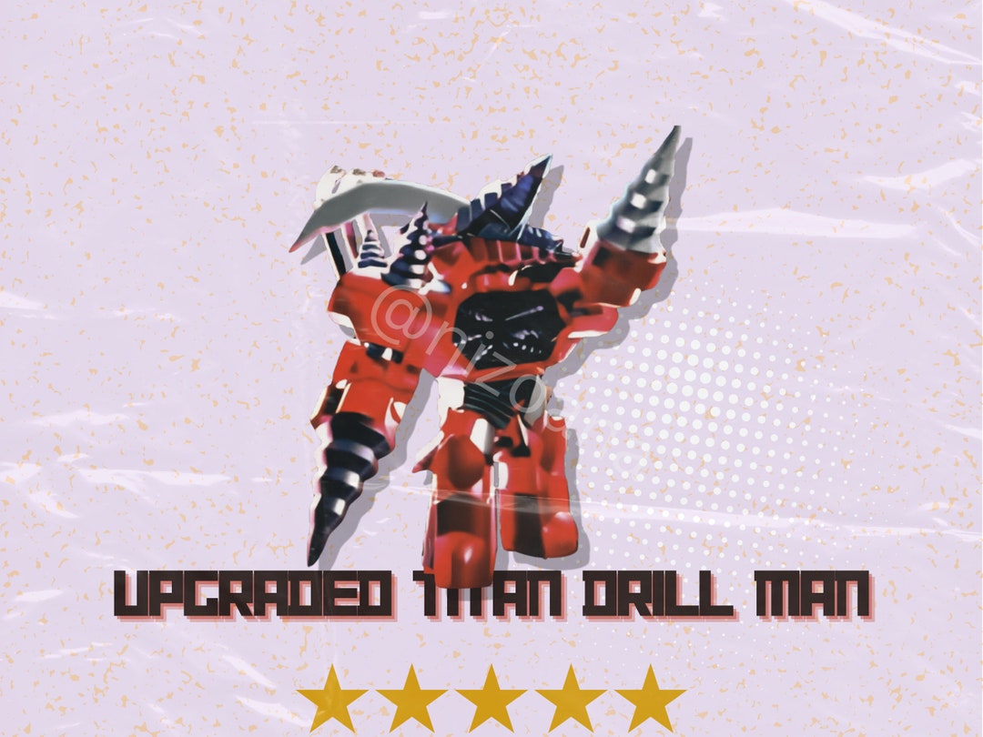TTD Upgraded Titan Drill Man Toilet Tower Defense - Etsy