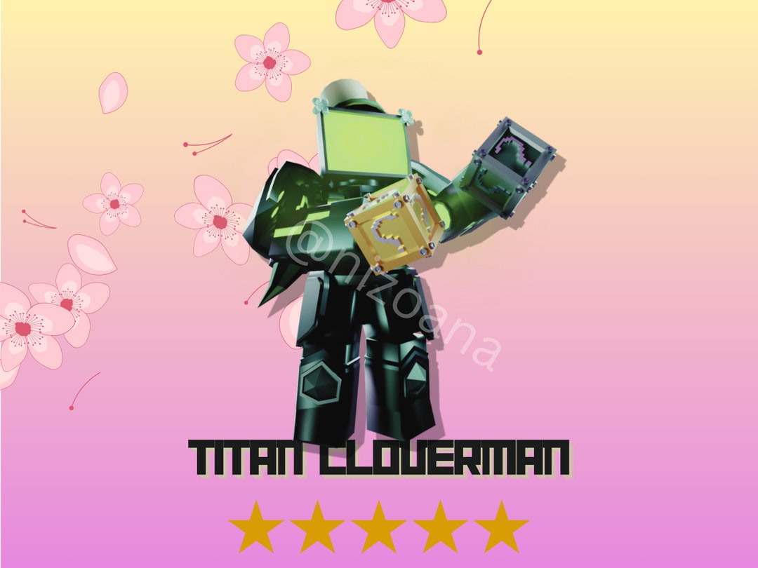 Toilet Tower Defense Titan Cloverman TTD - Etsy