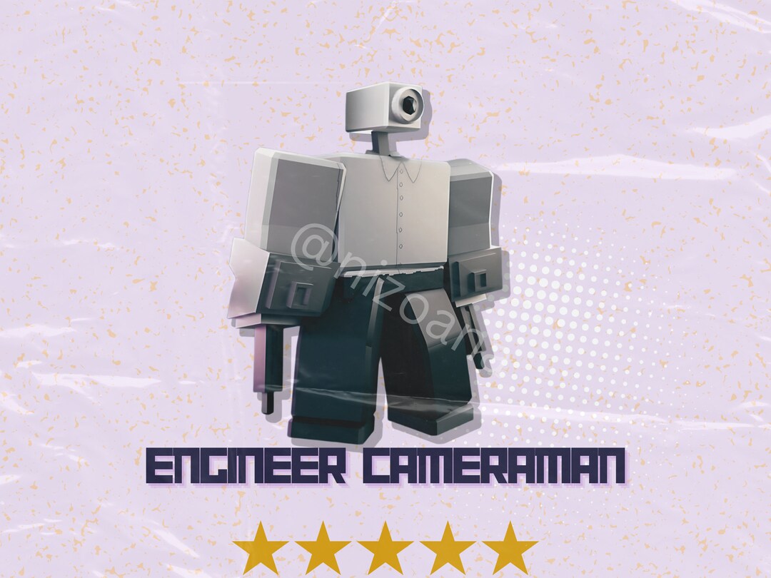 Toilet Tower Defense Engineer Cameraman TTD - Etsy UK