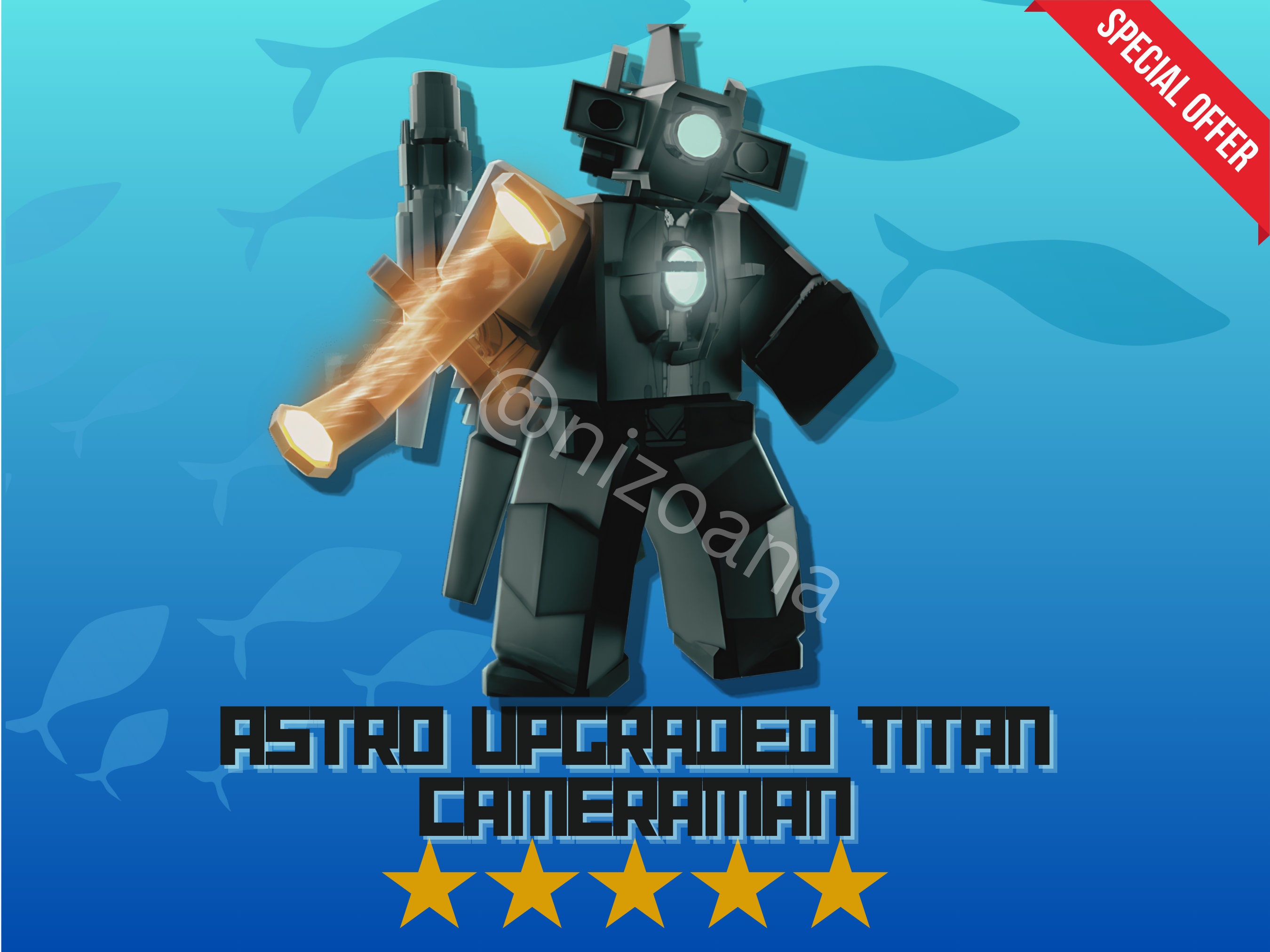 Toilet Tower Defense Astro Upgraded Titan Cameraman TTD - Etsy Australia