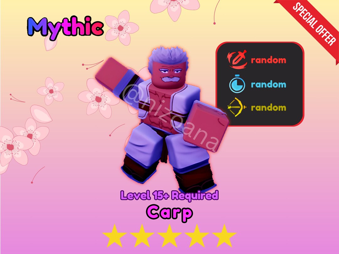 Anime Defenders Carp AD mythic Shiny - Etsy