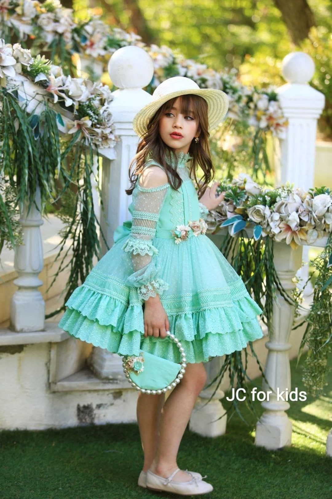 Elegant Off-shoulder Girls’ Dress - Etsy