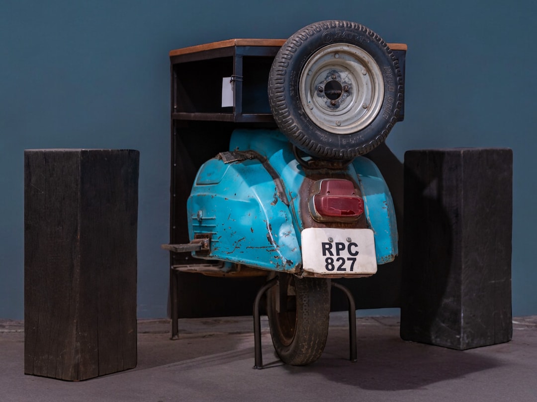 Upcycled Vespa Bar Table – Handmade Unique Piece | Vintage Bar ...