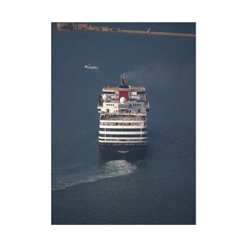 Renaissance Cruise Ship Sailing Away Vertical Rolled Poster - Etsy
