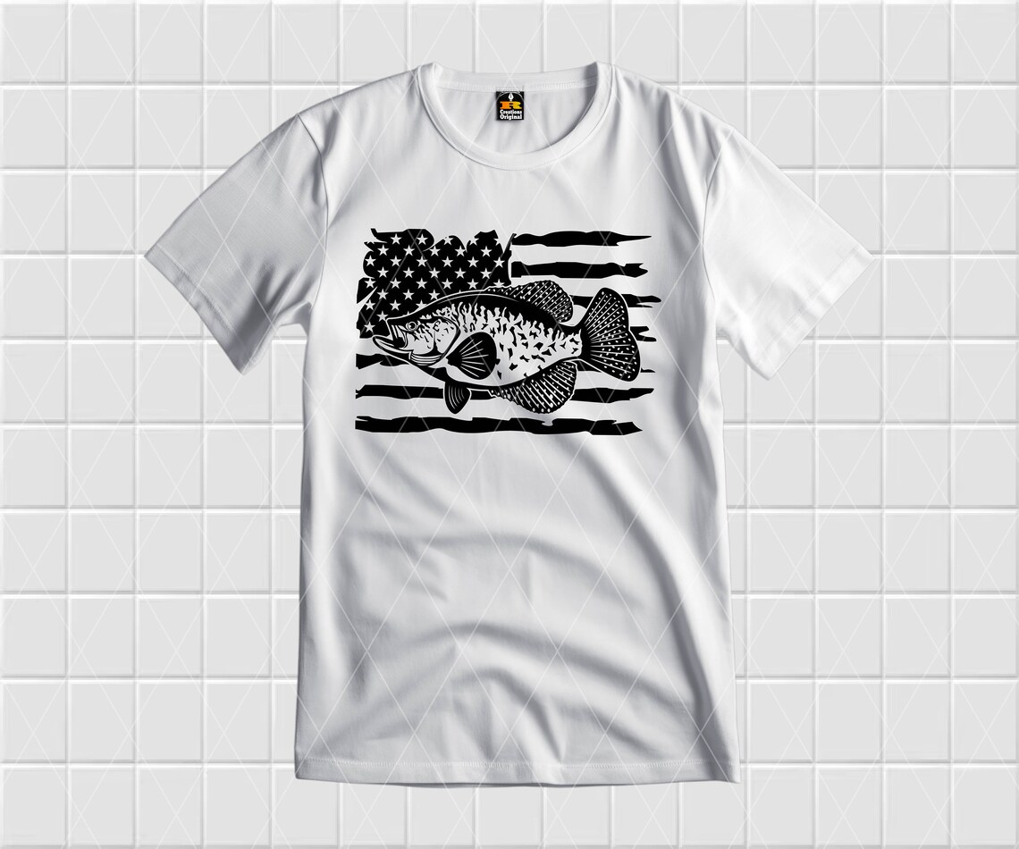 US Crappie Fish Panfish Fishing SVG Angling SVG Fish Decals Vinyl ...