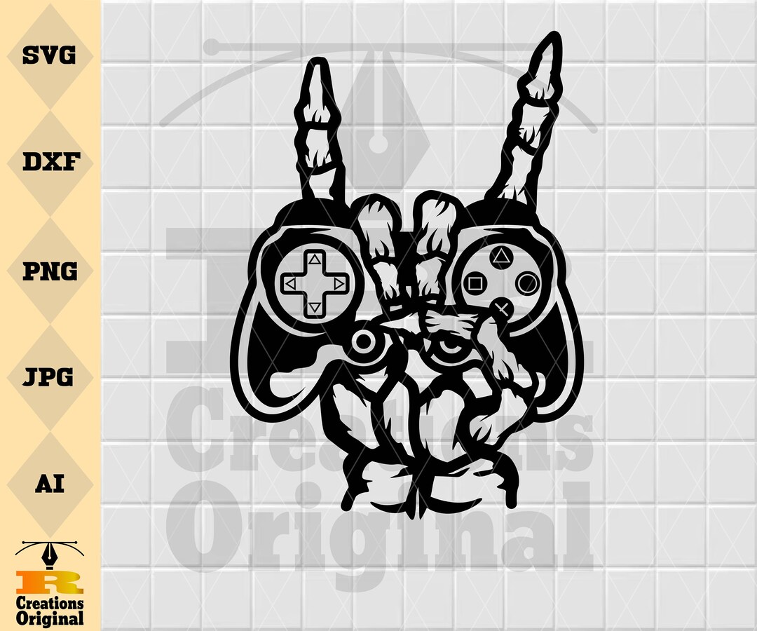 Skeleton Hand Gamer Svg Gamer Skeleton Svg Gaming Svg Gamer Svg ...