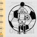 Personalized Soccer Kid Svg: Football Player Clipart (digital Download ...