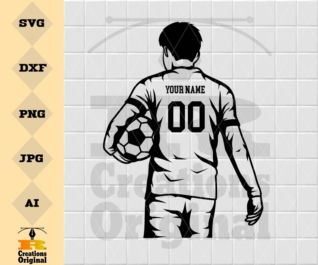 Personalize Soccer Player Svg | Soccer Boy Svg | Soccer Dad Svg ...