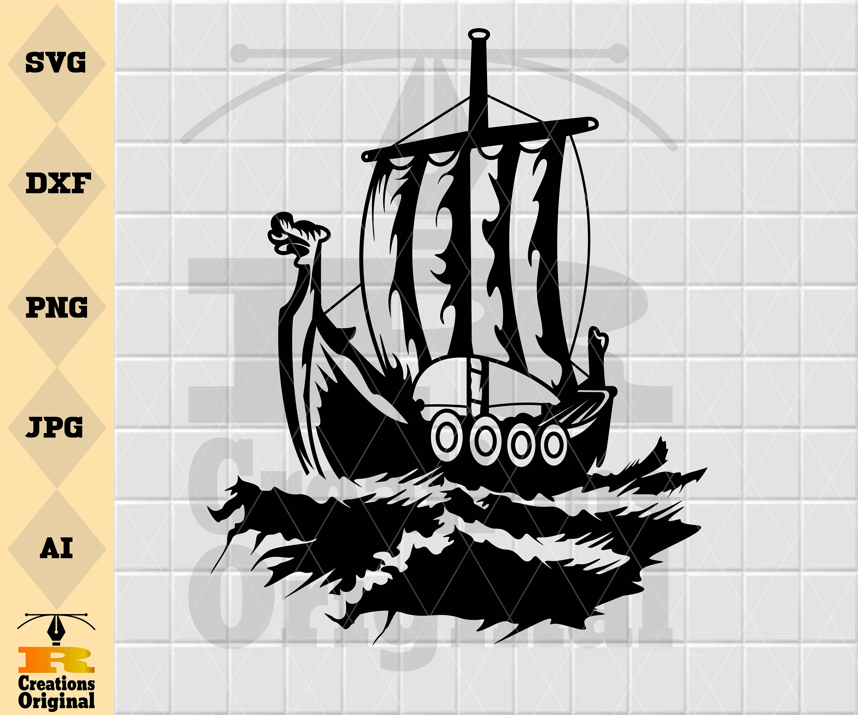 Viking Ship SVG: Nordic Dragon Boat, Ocean Vessel (digital Download) - Etsy