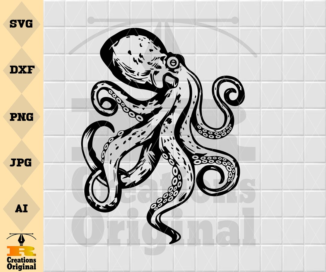 Octopus Svg | Octopus Clipart Svg | Cut File for Cricut Silhouette ...