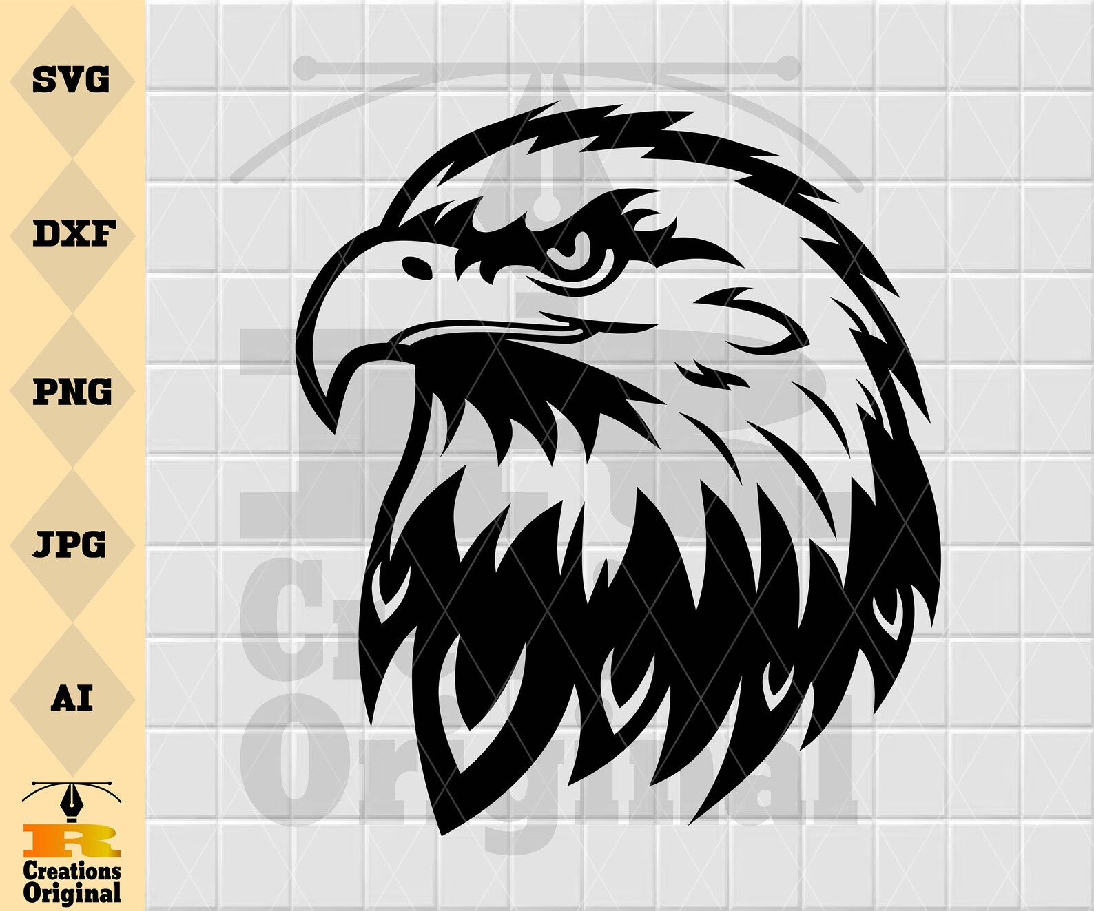 American Eagle Head Svg | Eagle Scene Svg | Eagle Svg | Animal Svg ...