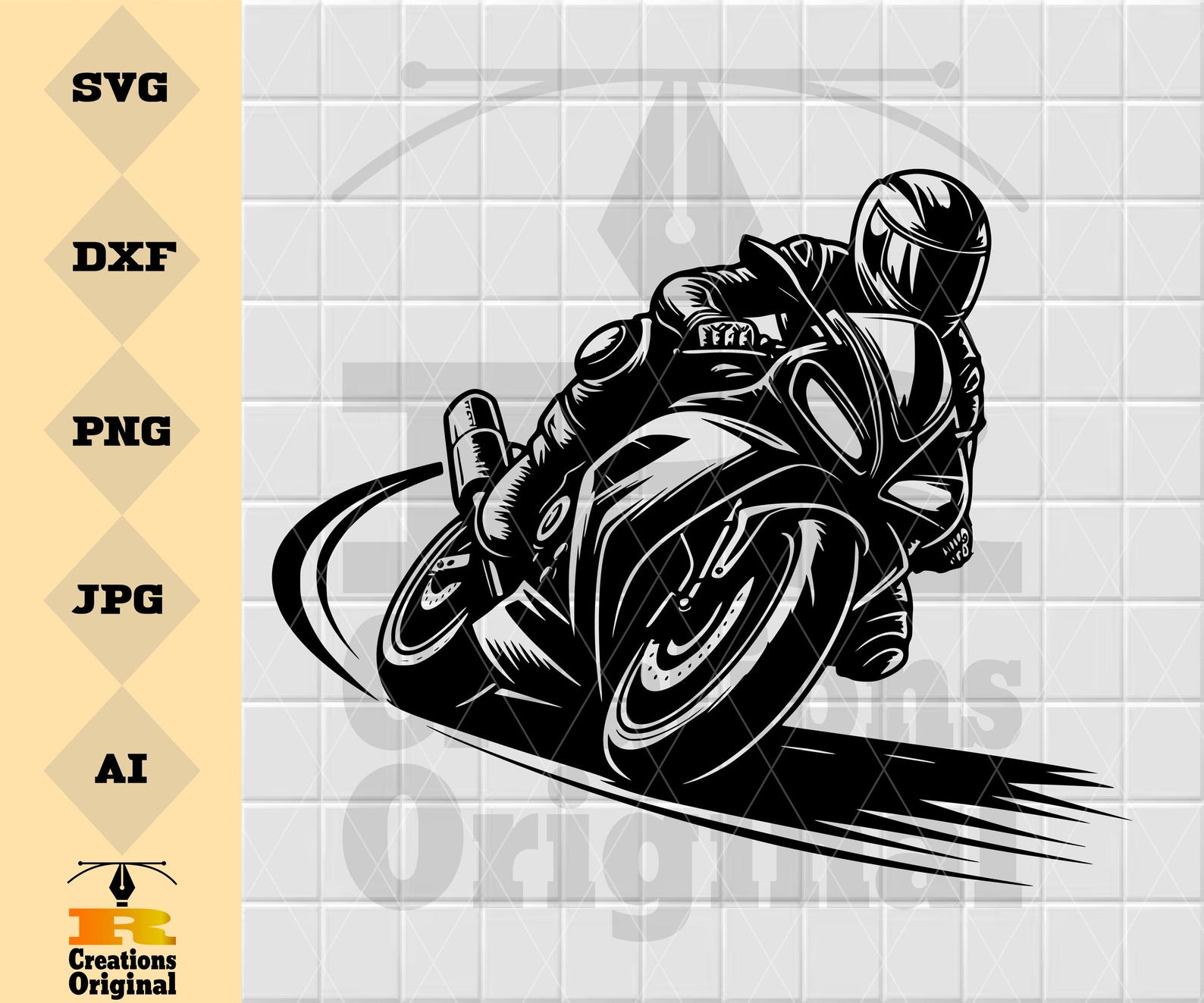 Motorcycle SVG: Biker Vector Images, Clipart (digital Download) - Etsy