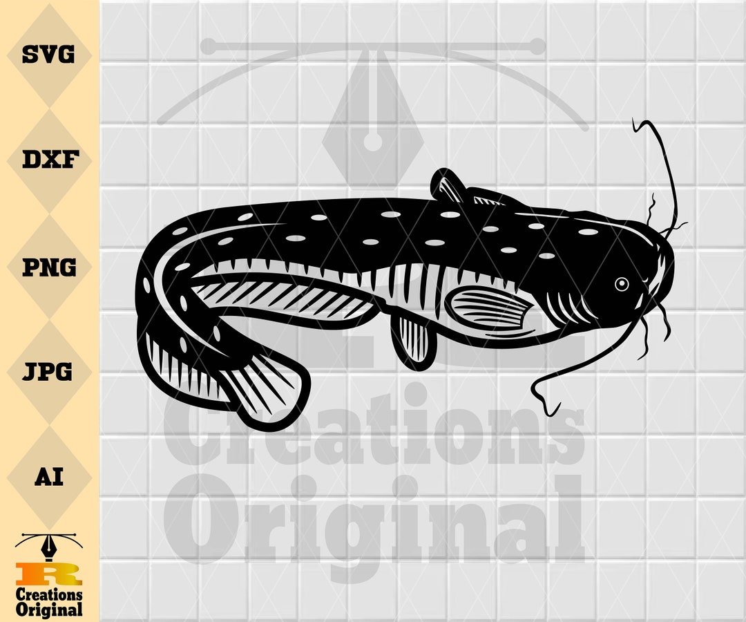 Cat Fish Png | Png Dxf Jpg Eps | Cat Fish Svg | Cat Fish Silhouette ...