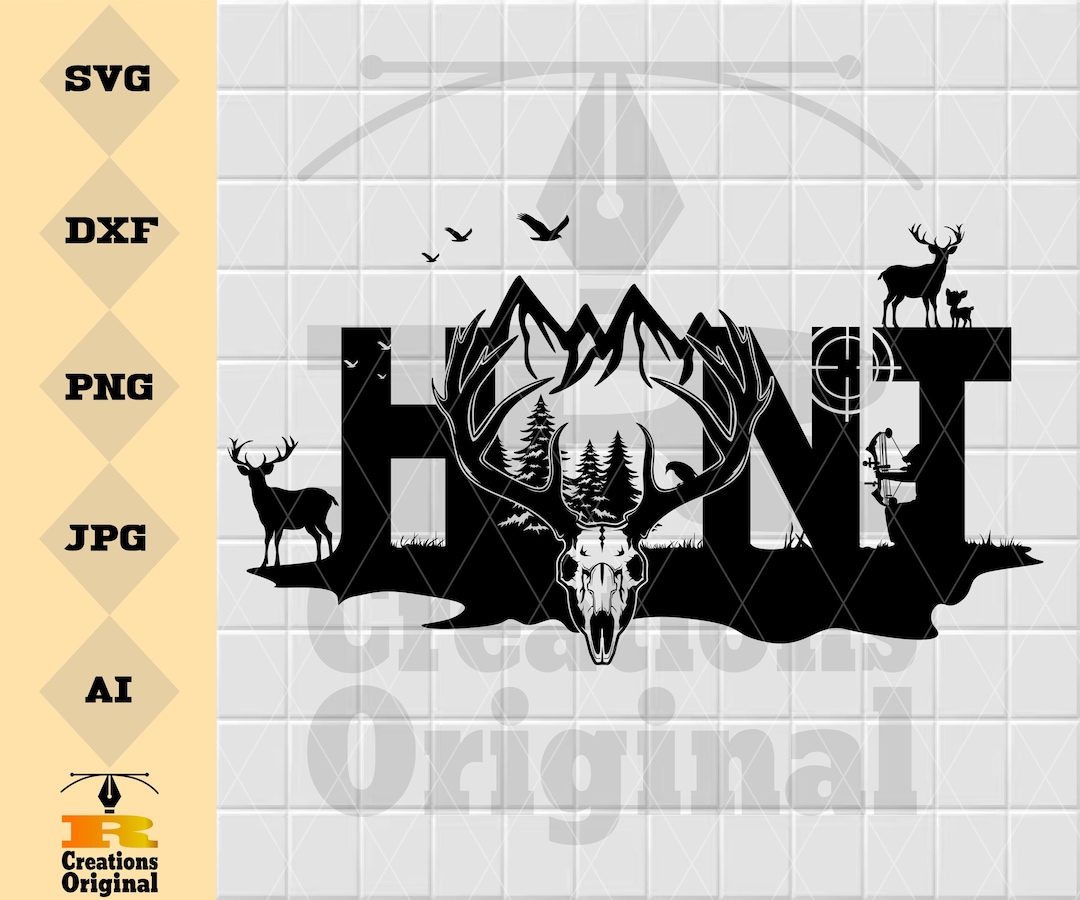 Deer Hunting Svg | Hunting Svg | Hunt Svg | Hunter Svg | Outdoor Hunt ...