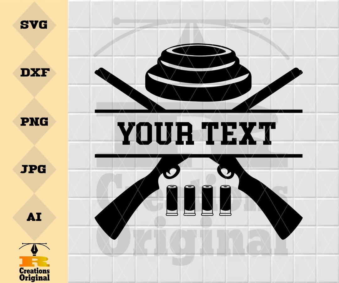 Clay Targets and Shotgun Shells Svg | Trapshooting Svg | Skeet Shooting ...