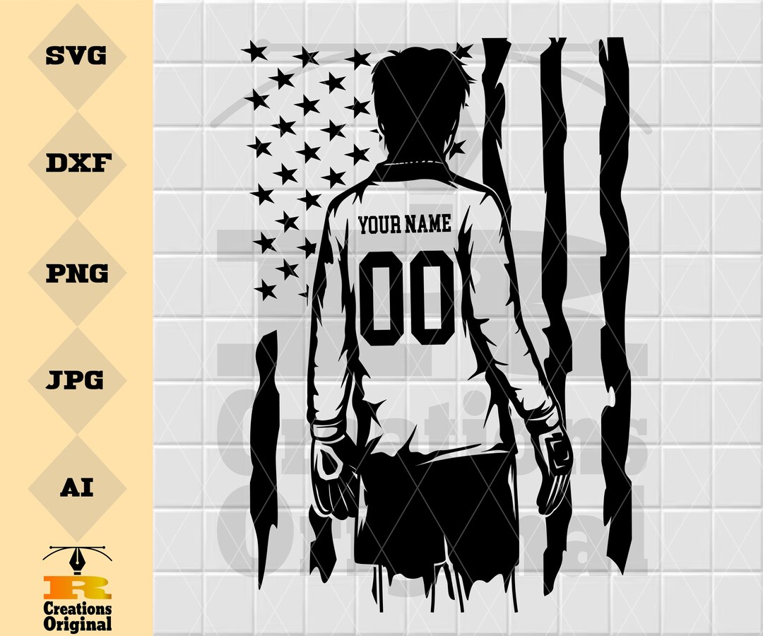 US Soccer Goalkeeper SVG: Personalized Name, Sport Clip Art (digital ...
