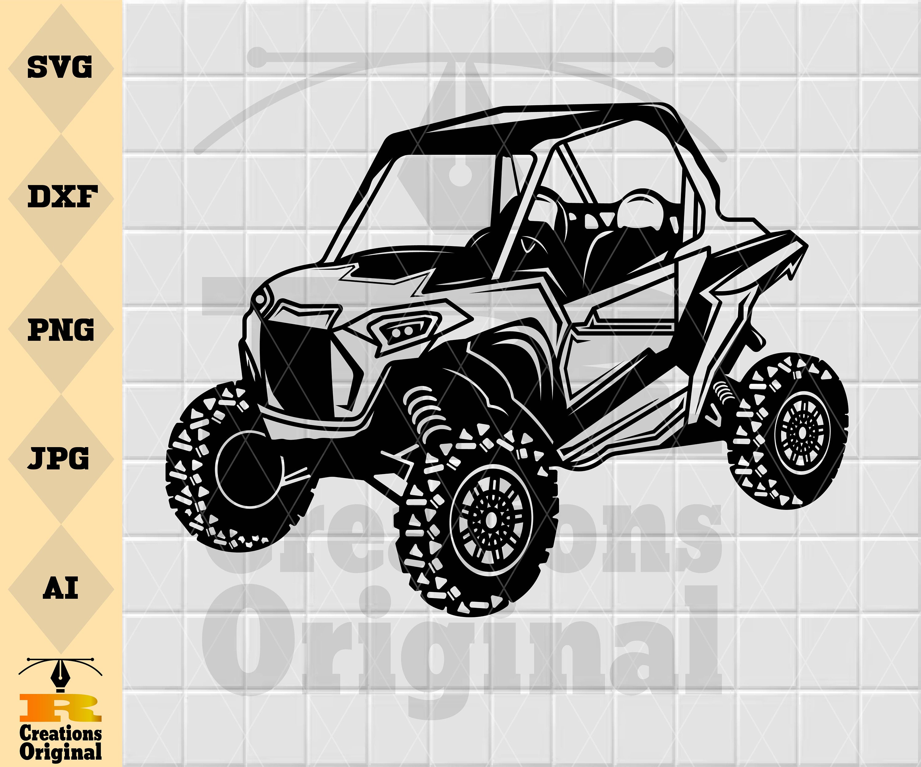 RZR Svg | Atv Svg File | Dirty 4 Wheels | RZR Atv Svg | Atv Decal ...