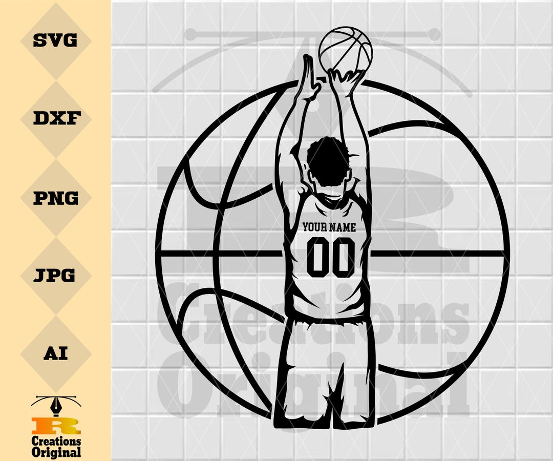 Basketball Player Svg Personalized Name Basketball Svg Basketball Boy ...