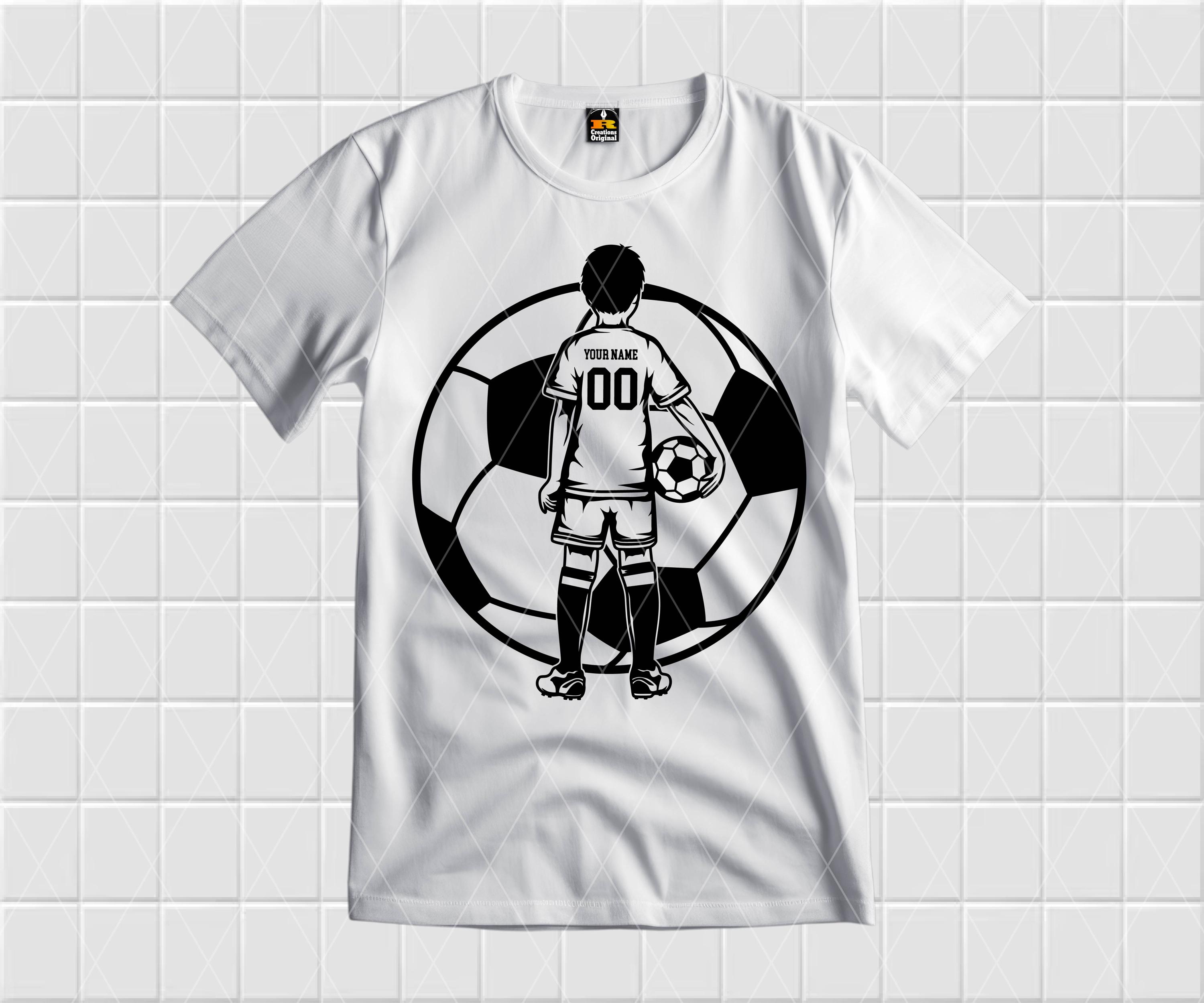 Personalized Soccer Kid Svg: Football Player Clipart (digital Download ...