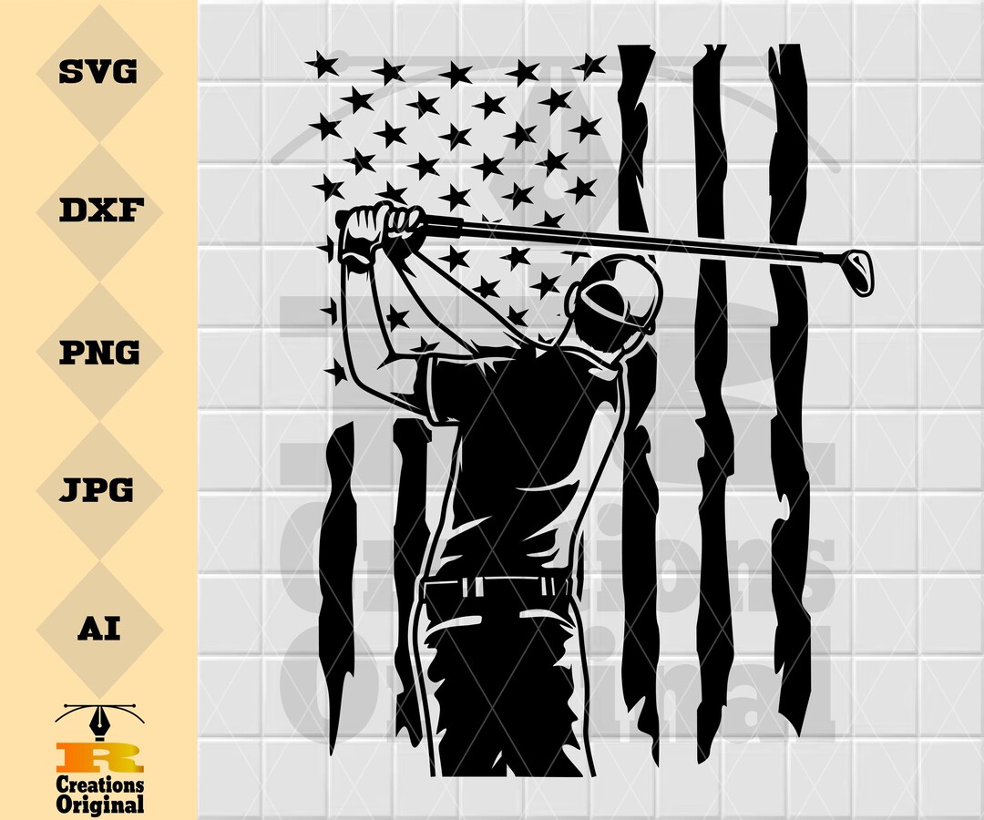 Us Golf Player Svg | Golf Svg | Golf Dad Svg | Golf Club Svg | Golfing ...