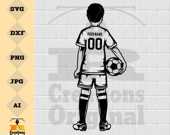Soccer Kid Player Svg Personalized Name Svg Soccer Kid Svg Soccer Svg ...