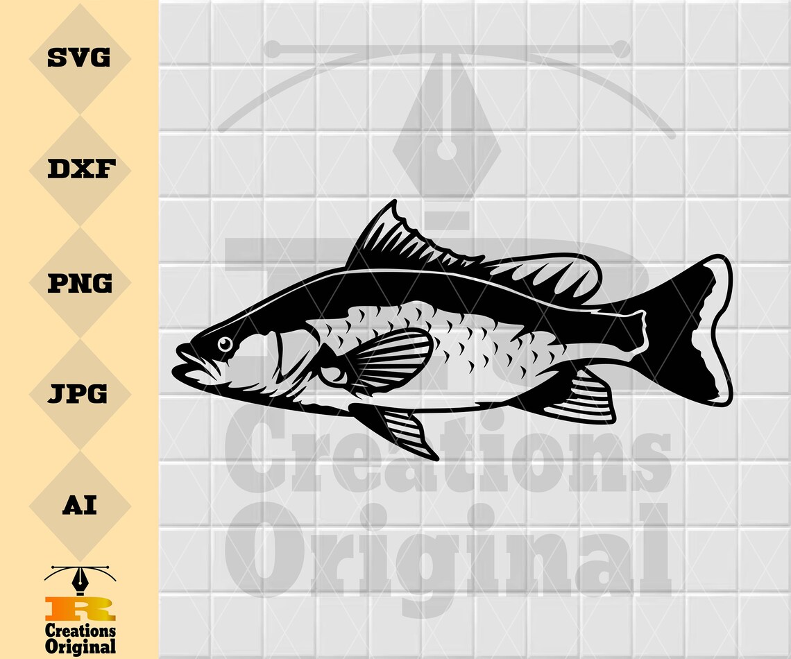 Red Drum Svg | Red Drum Fish Svg | Red Drum Fish Clipart | Fish Cutfile ...
