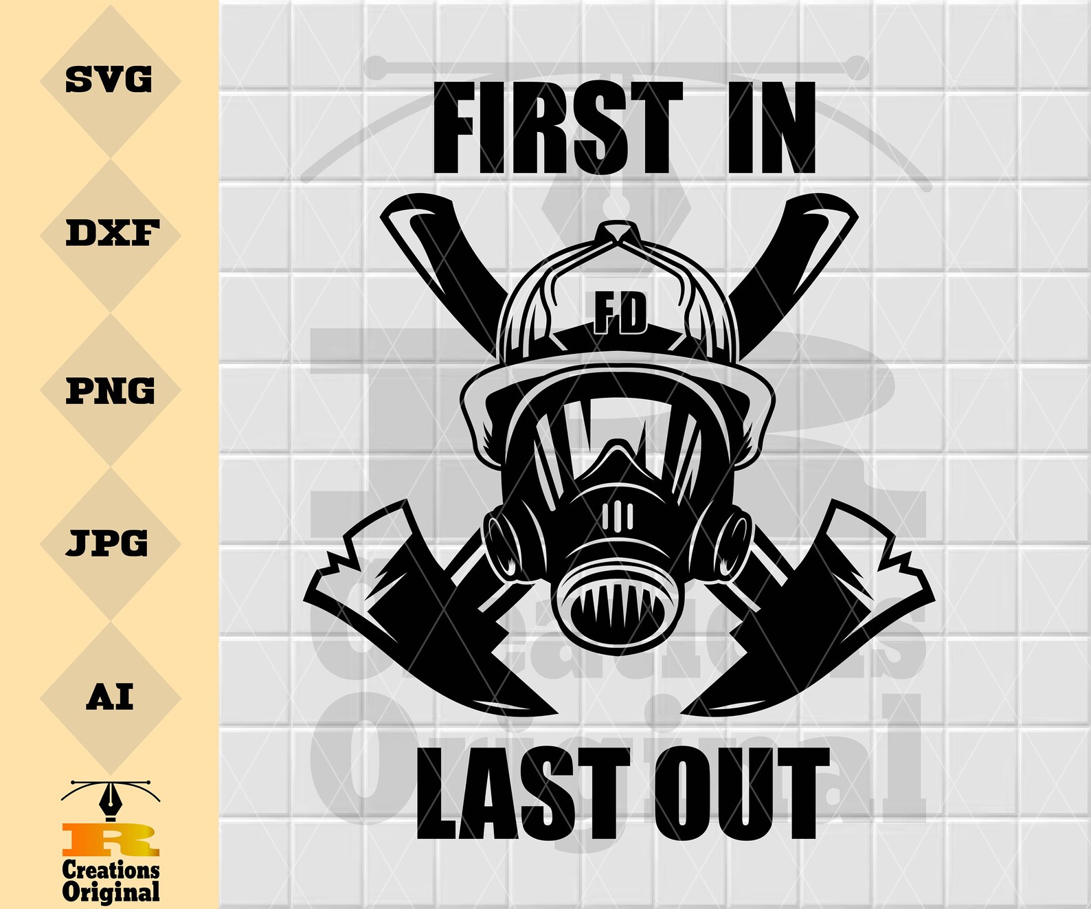 Fireman Svg Firefighter Svg EMS Firefighter Dad Svg Rescue Svg First ...