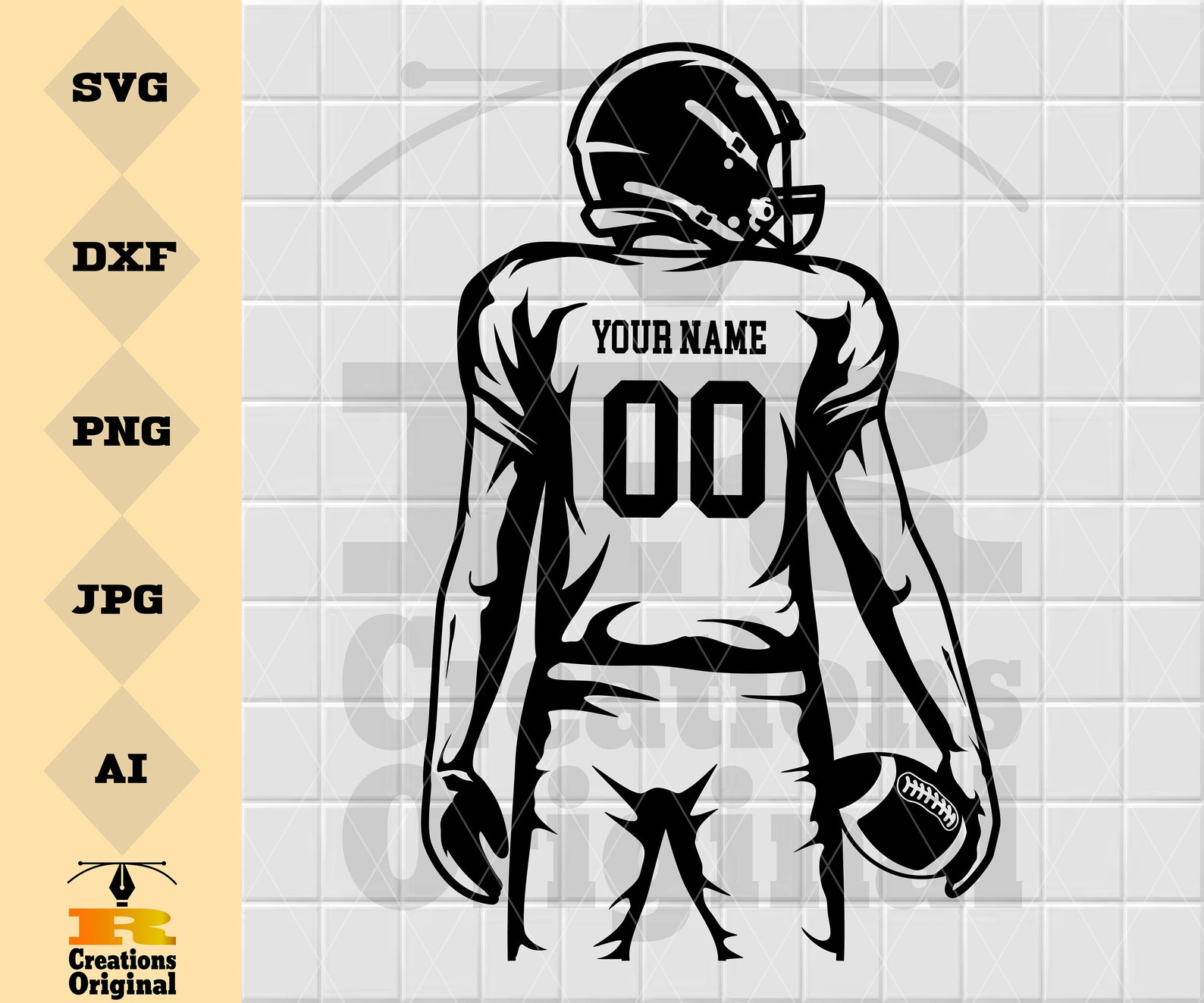 Personalized Name Football Player Svg Football Name Svg Football Shirt ...