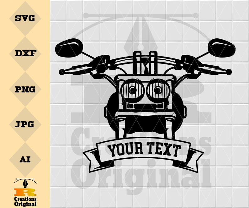 Motorbike Handle Bars Svg | Bikers Svg | Motorcycle Svg | Handle Bars ...