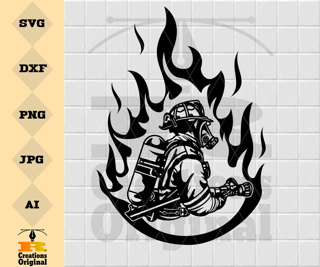 Fire Fighter Svg | Fireman Svg | Firefighter Dad Svg | Rescue Svg ...